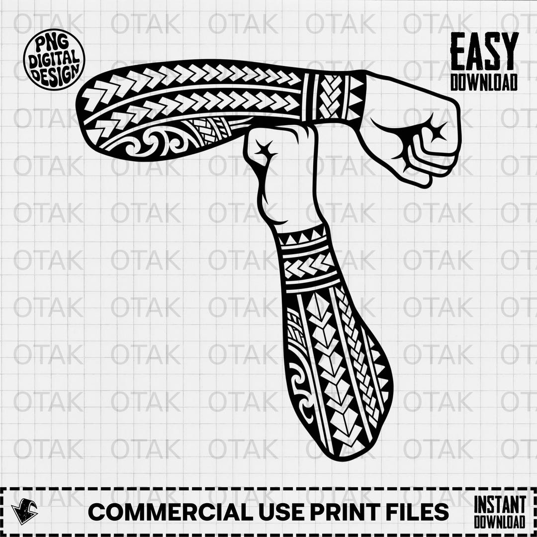 Tonga Arm Sign Vector, Tribal Polynesian Tattoo Design, Digital ...