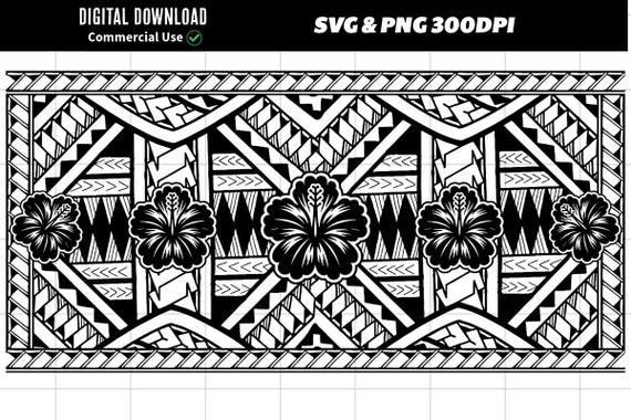 Polynesian Tribal Patterns Black And White