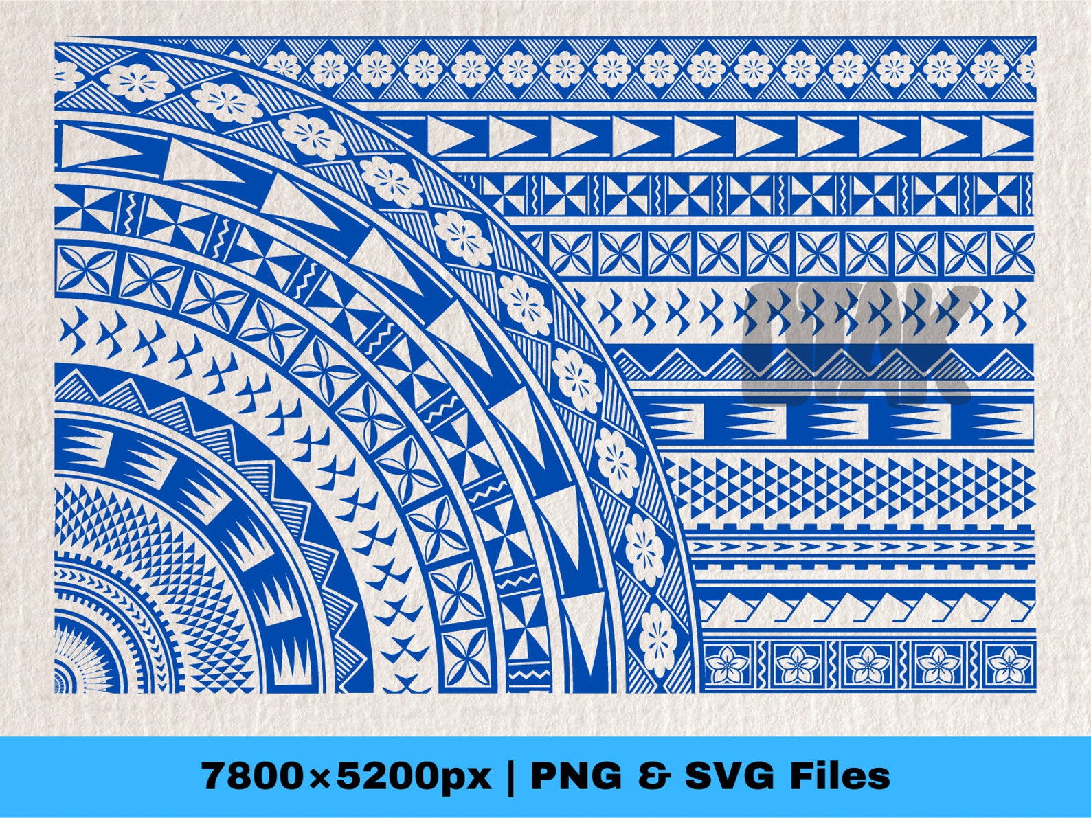 Polynesian Tribal SVG and PNG Graphic | Mix Pacific Tribal Pattern ...