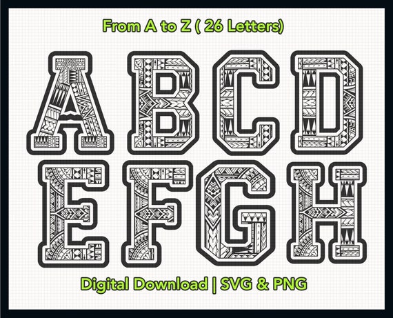 How To Draw Tribal Print Letters