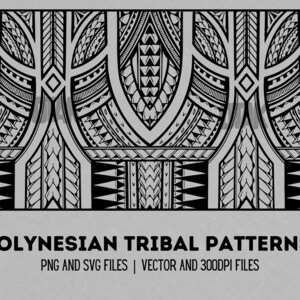 Polynesian Tribal Patterns Bundle | SVG and PNG Graphics | Polynesian ...