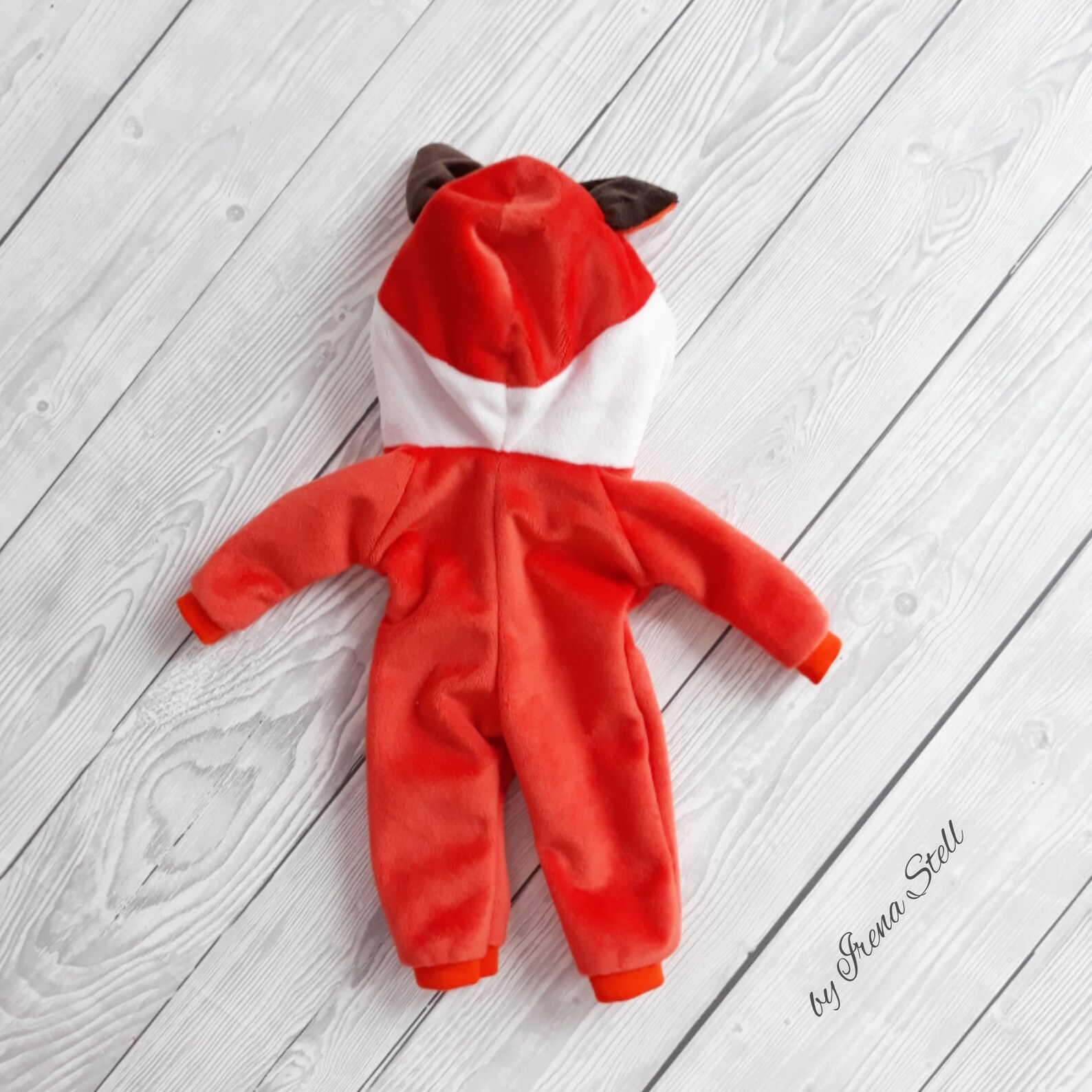 Clothes Overalls Fox Kigurumi Foz Orange Overalls for Doll | Etsy