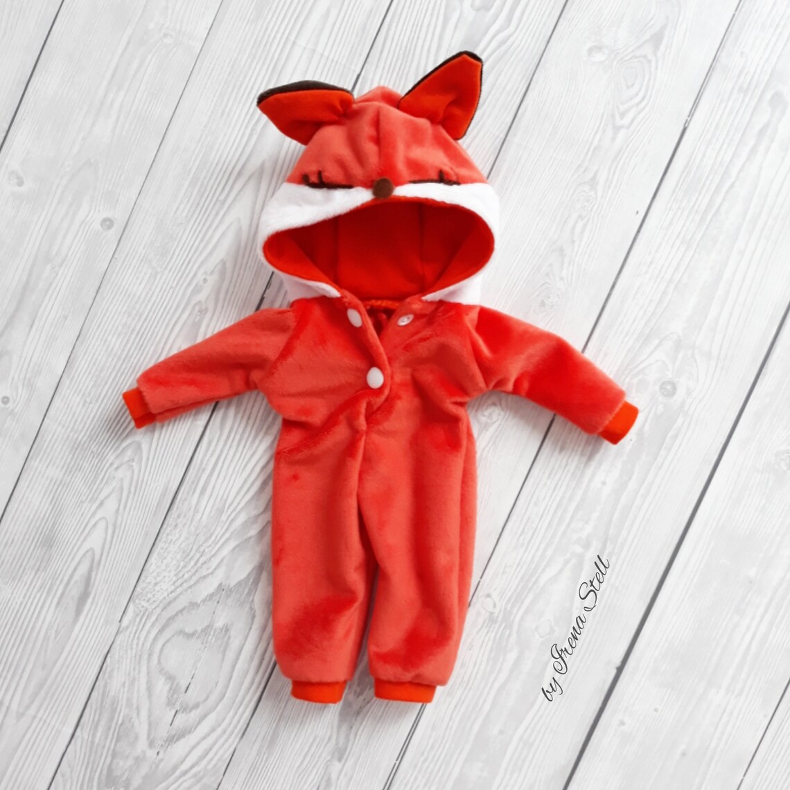 Clothes Overalls Fox Kigurumi Foz Orange Overalls for Doll | Etsy
