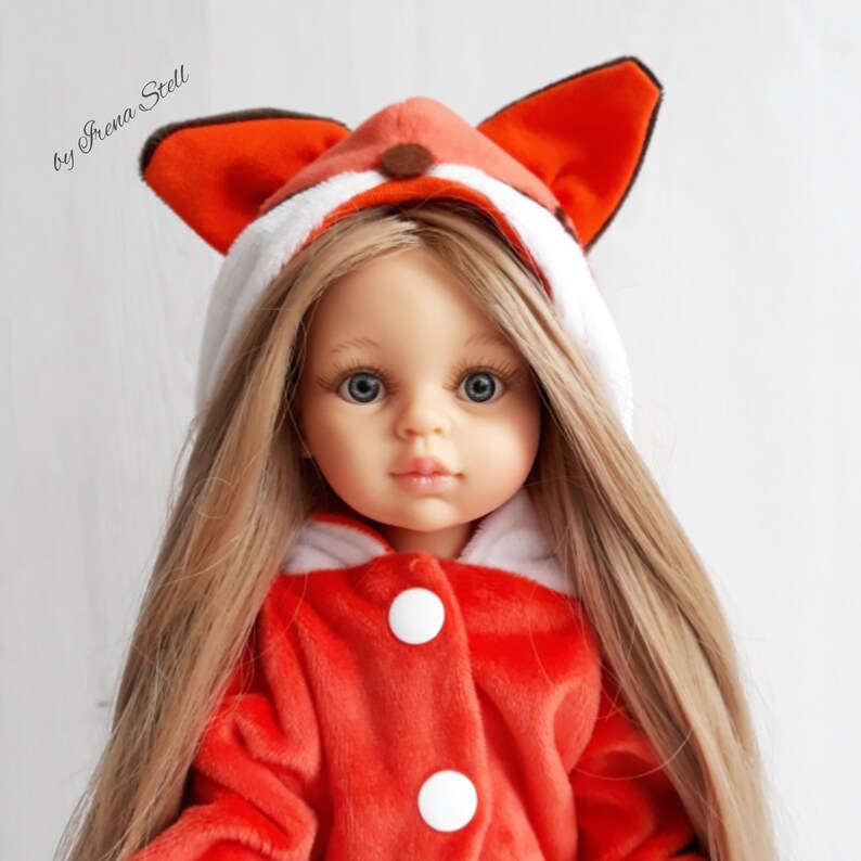 Clothes Overalls Fox Kigurumi Foz Orange Overalls for Doll | Etsy