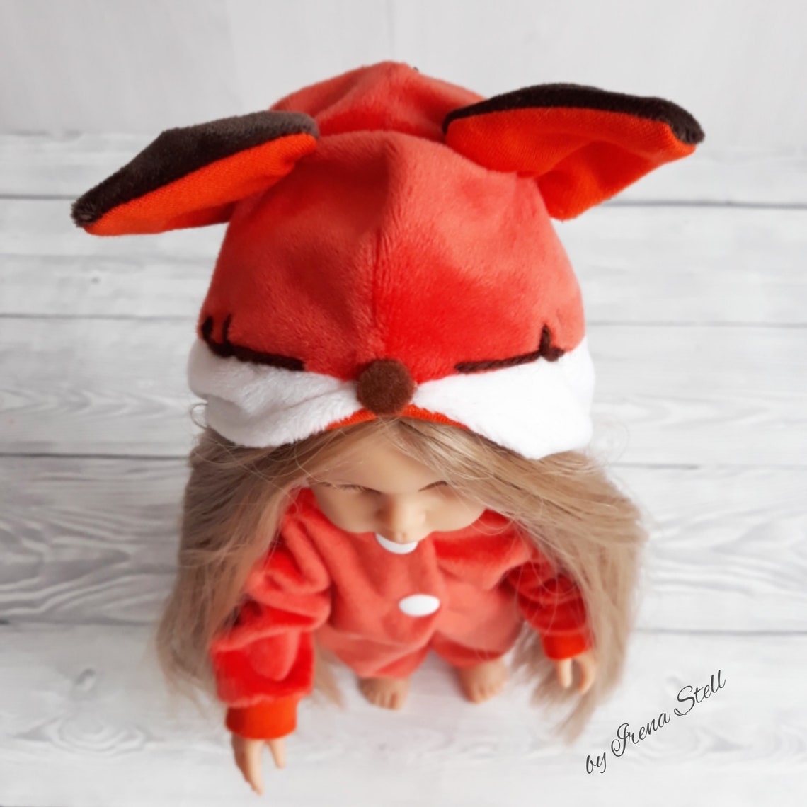 Clothes Overalls Fox Kigurumi Foz Orange Overalls for Doll | Etsy