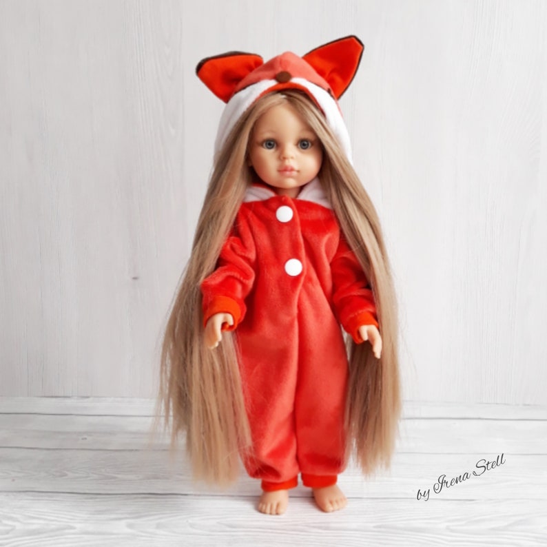 Clothes Overalls Fox Kigurumi Foz Orange Overalls for Doll - Etsy