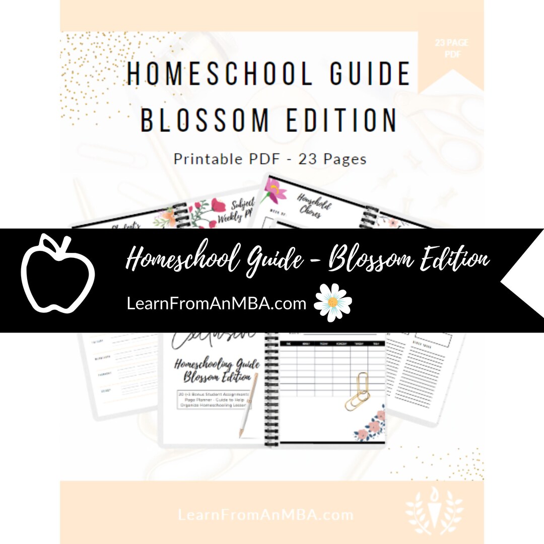 The Homeschooling Guide Planner (blossom Edition) – a Floral Designed ...