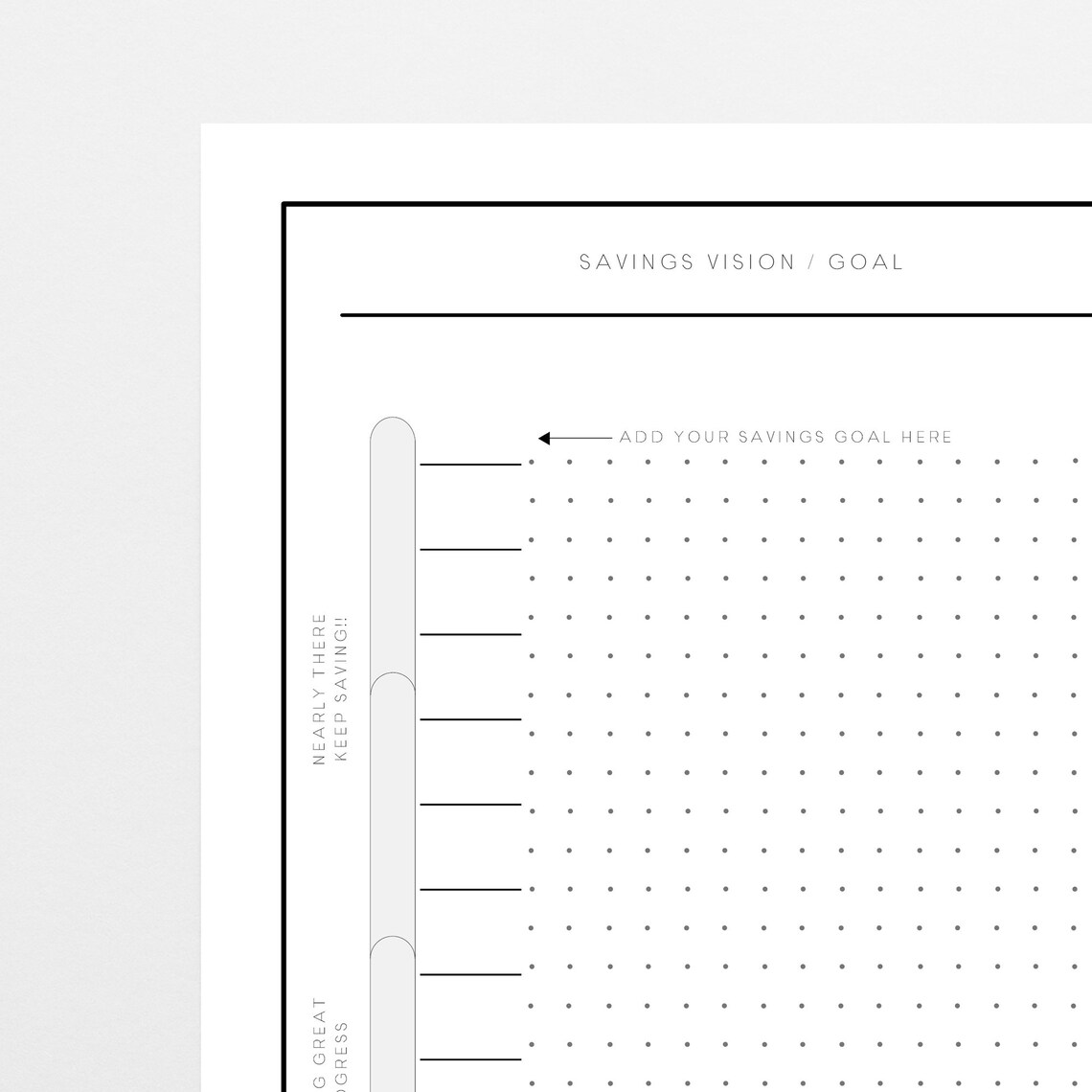 FINANCE TRACKER, Finances, Tracker, Savings Tracker, Savings Vision ...