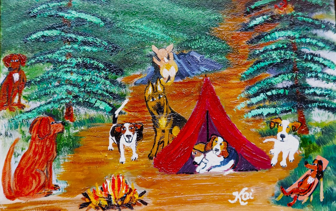 Oil Painting - Bivouac at Bark State Park - Naturespace Original ...