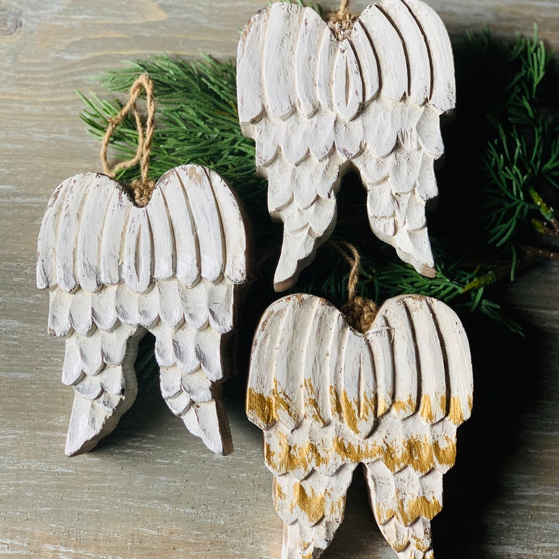 Angel Wings Ornament - Etsy