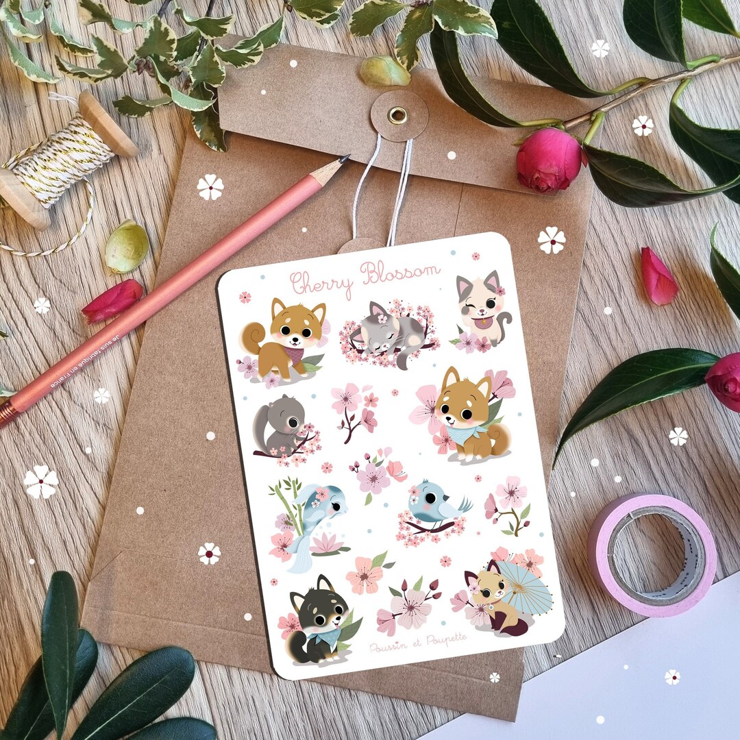 Spring Stickers, Spring Sticker Sheet, Bullet Journal Stickers, Planner ...