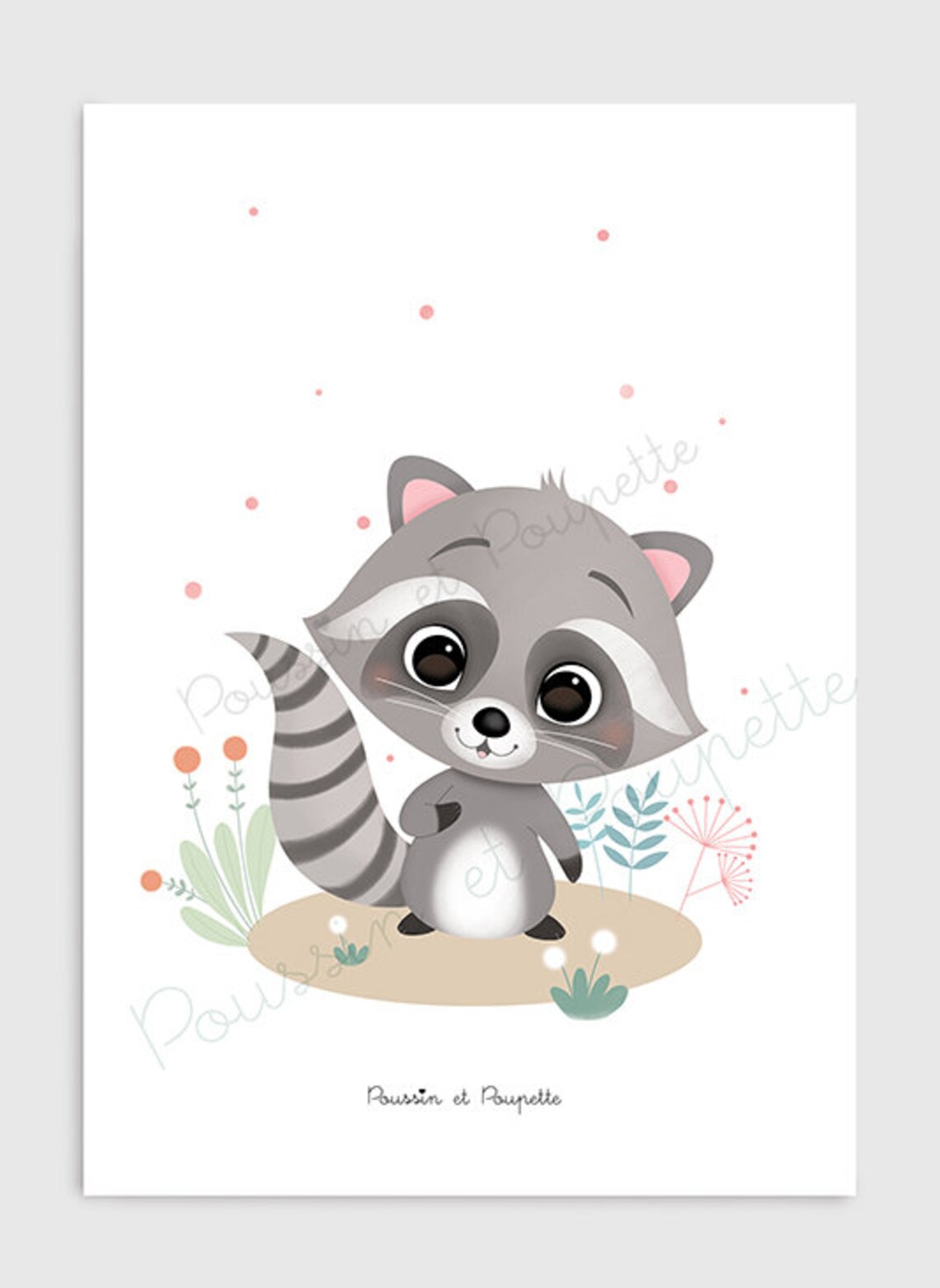 Affiche raton laveurAffiche chambre bébéAffiche - Etsy France