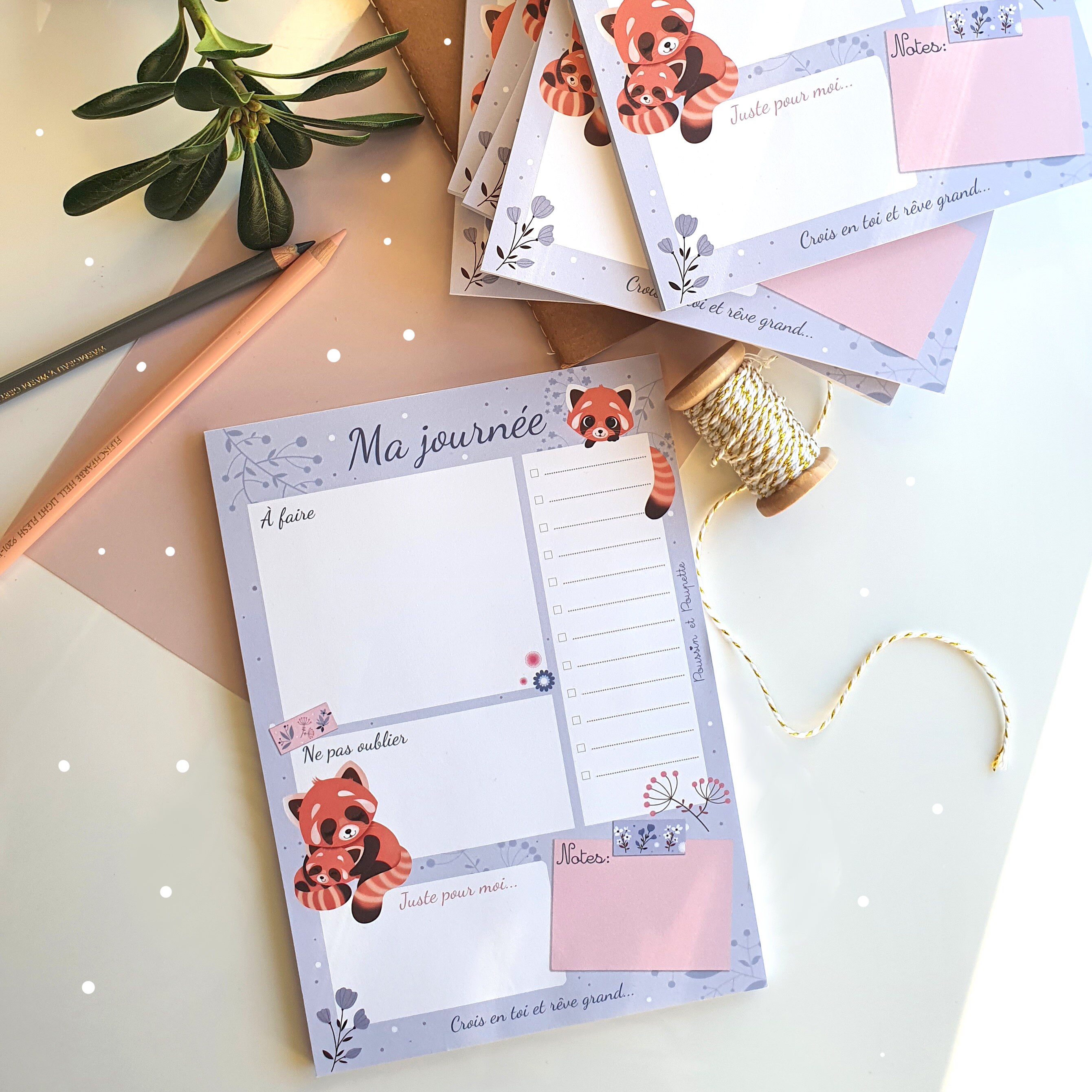 A5 Red Panda Daily Planner A5 Red Panda Notebook A5 Daily - Etsy