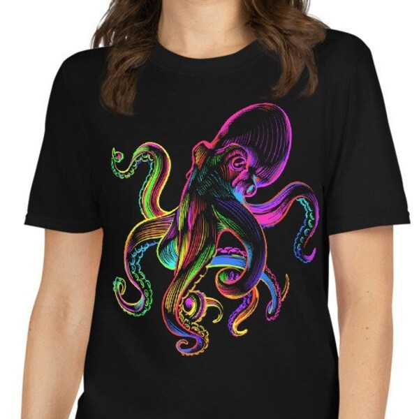 Octopus T Shirt - Etsy