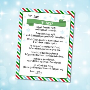 Elf Printables - Editable Elf Printables - Elf Letters - Personalized ...