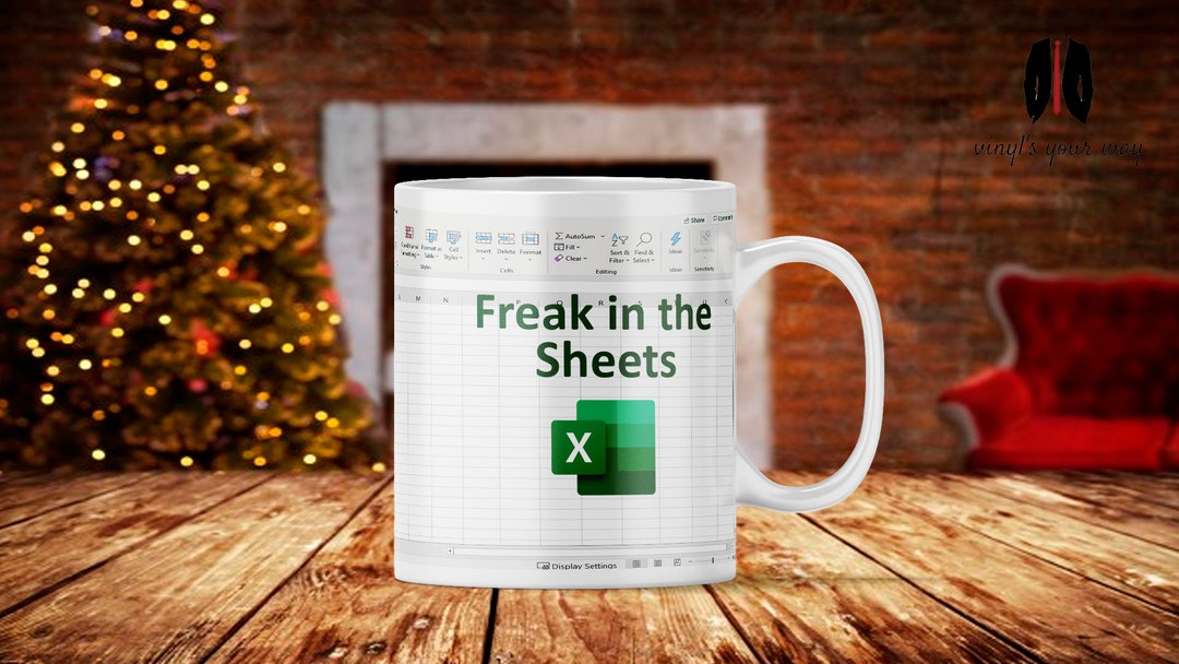 Excel Freak in the Sheet Mug, Funny Excel Spreadsheet Mug, Accountant ...
