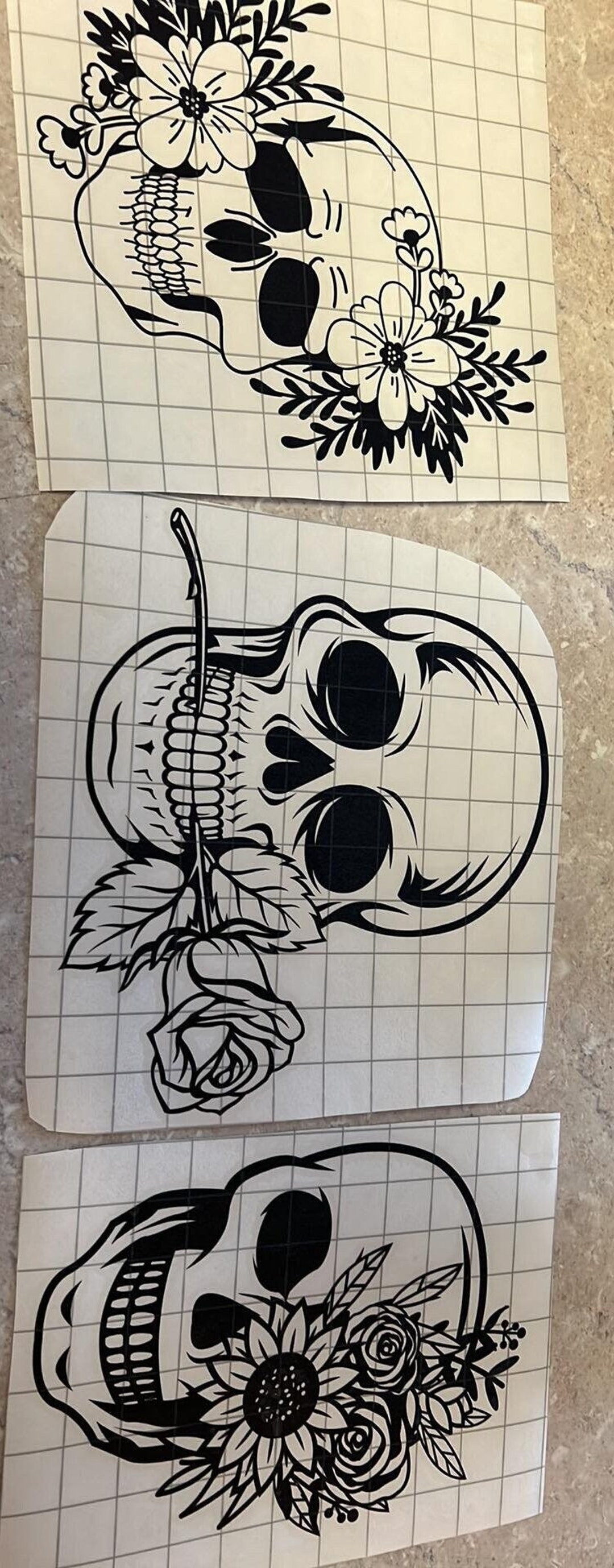 Skull Vinyl Car Decal / Sticker 20 Cm by 20 Cm Other Sizes Can Be Made ...