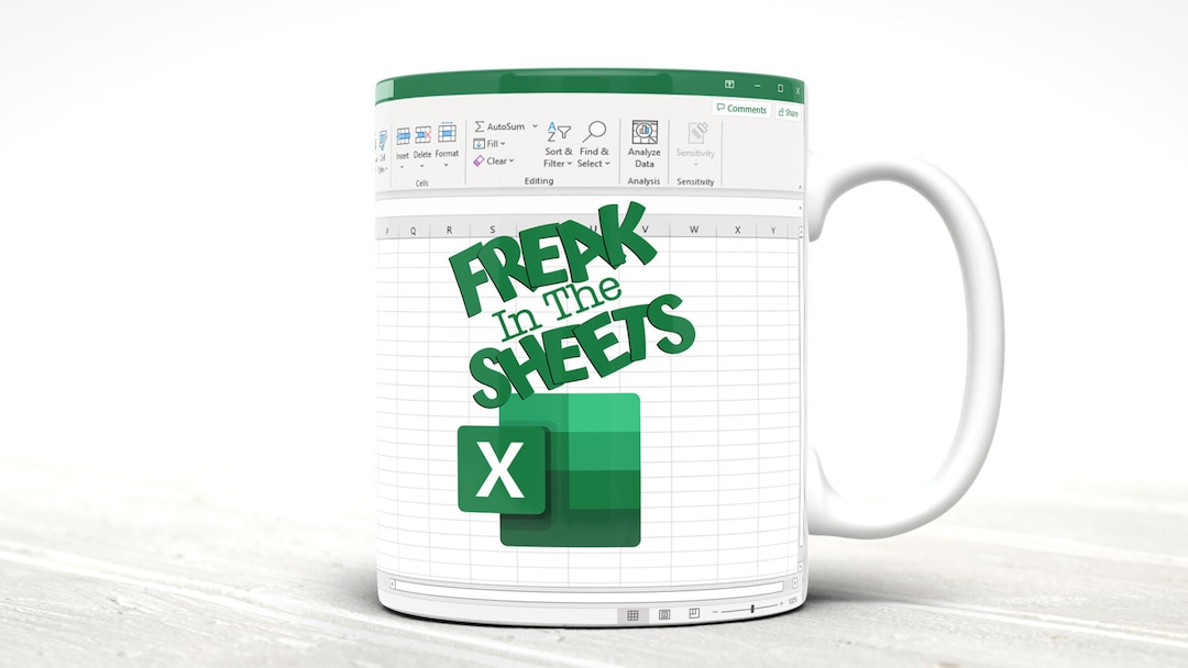 Funny 'freak in the Sheets' Excel Mug Gift Idea for Co-workers ...