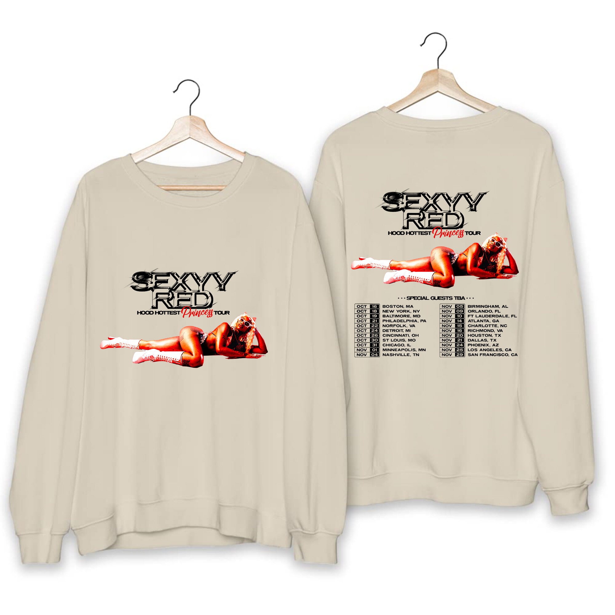 Sexyy Red Hood Hottest Princess Tour 2023 Shirt Rapper Sexyy Red Shirt