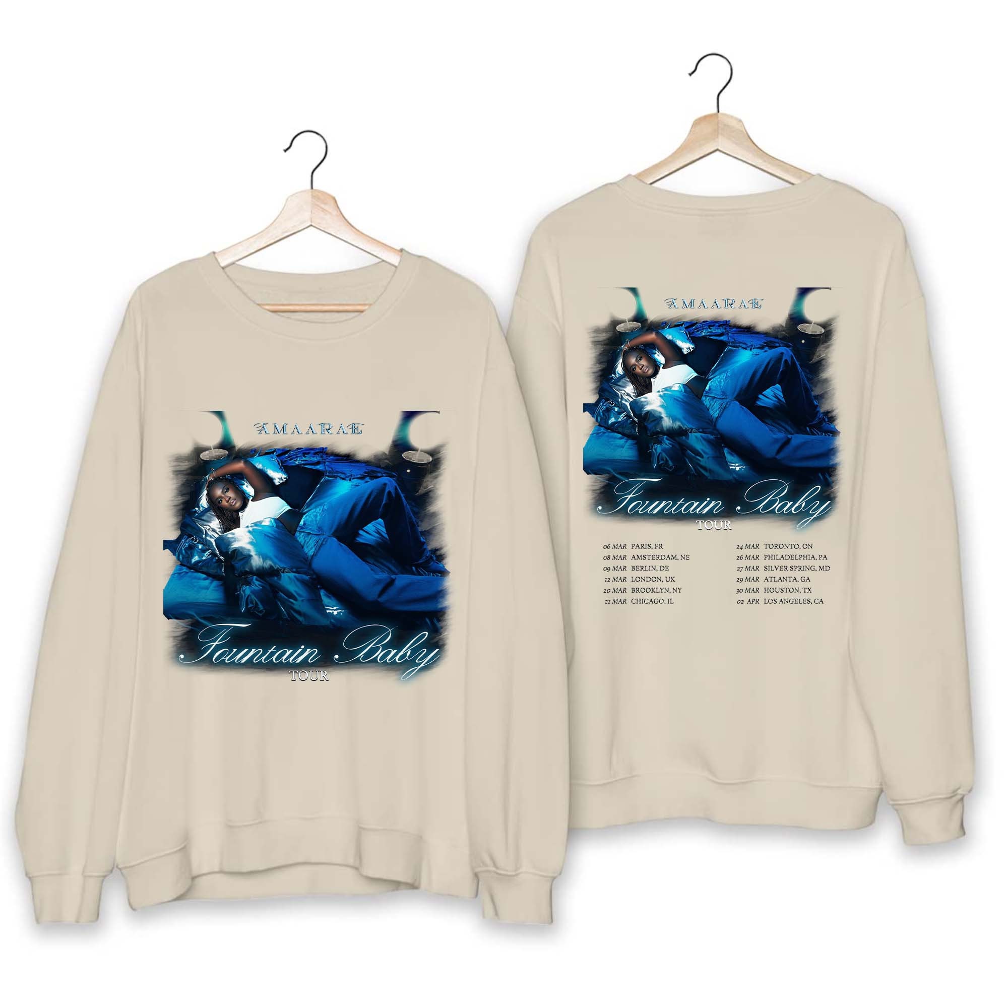 Amaarae Fountain Baby Tour 2024 Shirt Amaarae Fan Shirt - Etsy
