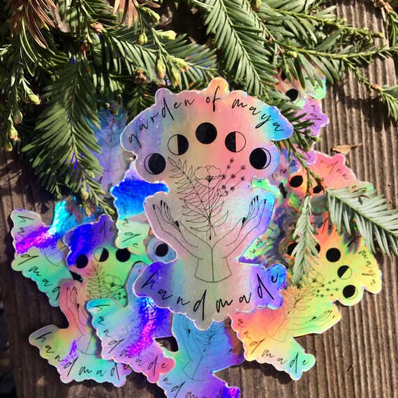 Garden of Maya Holographic Sticker - Etsy