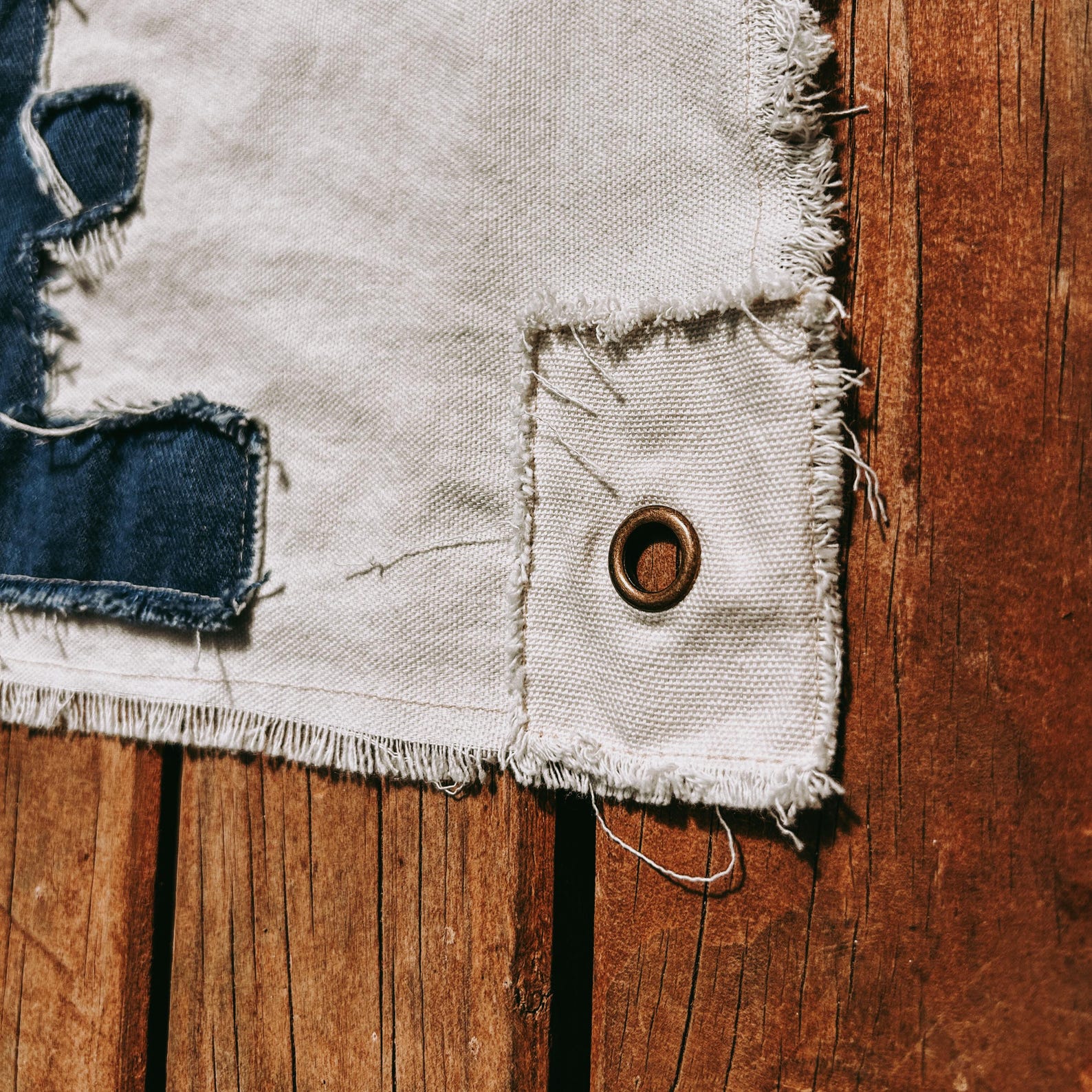 G’DAY MATE Denim Appliqué Canvas Banner – Handmade Coastal Wall Hanging ...