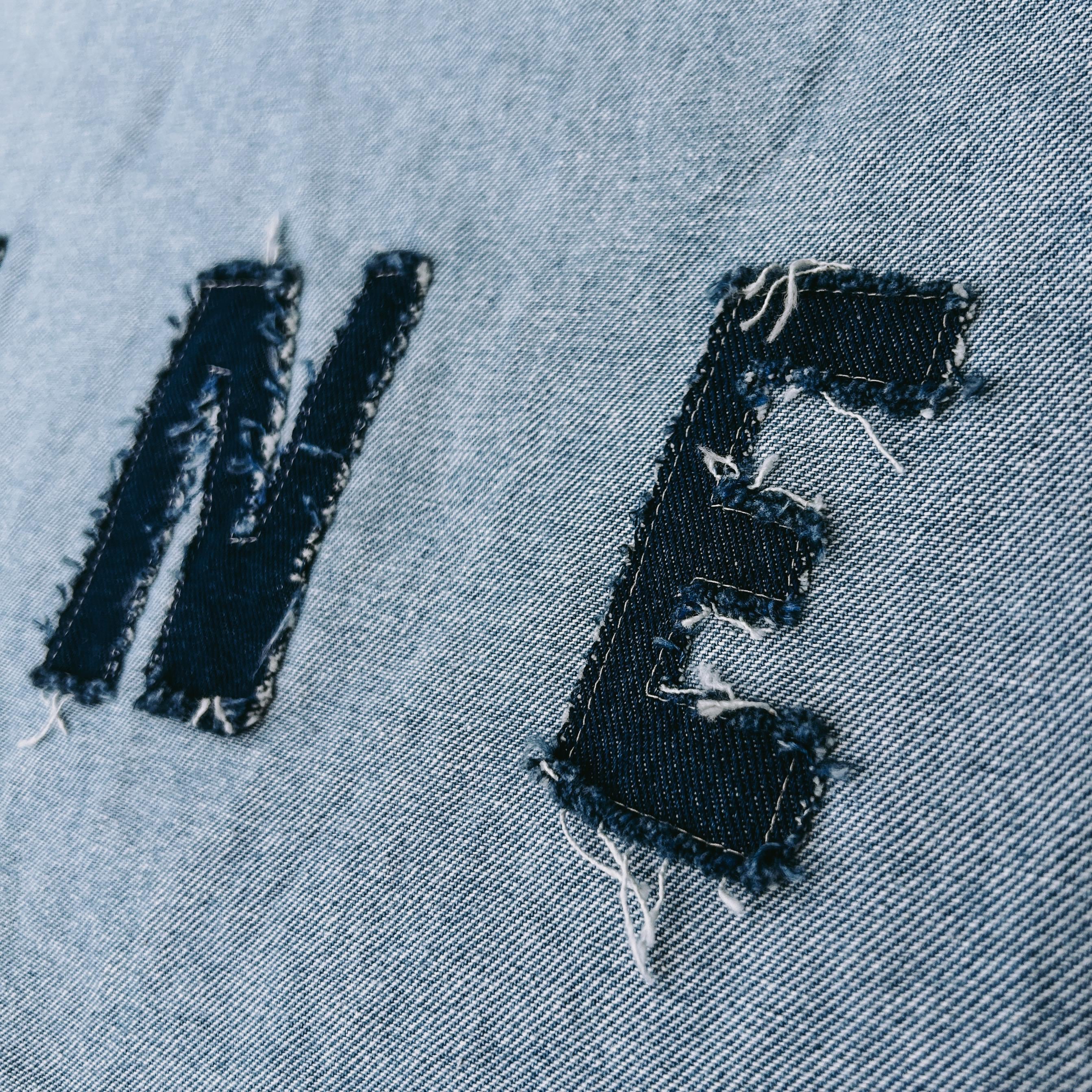 Damn Fine View – Handmade Large Denim Fabric Wall Banner - Etsy
