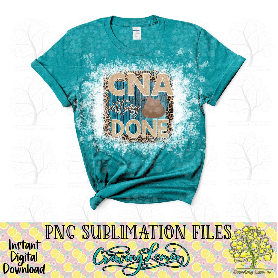 CNA Getting Shit Done Sublimation Design Clip Art PNG Instant Download ...