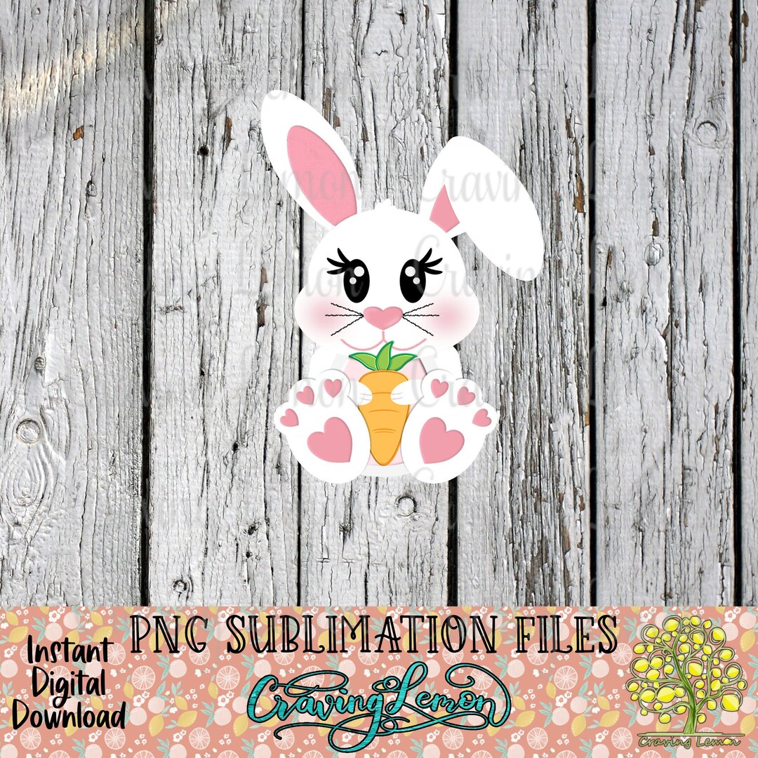 Cute Easter Bunny | Fits Zindee 2in Blanks | Print and Cut Files ...