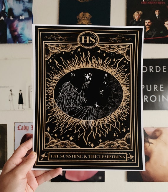 Art & Collectibles Digital Prints Fine Line Tarot Card Print etna.com.pe