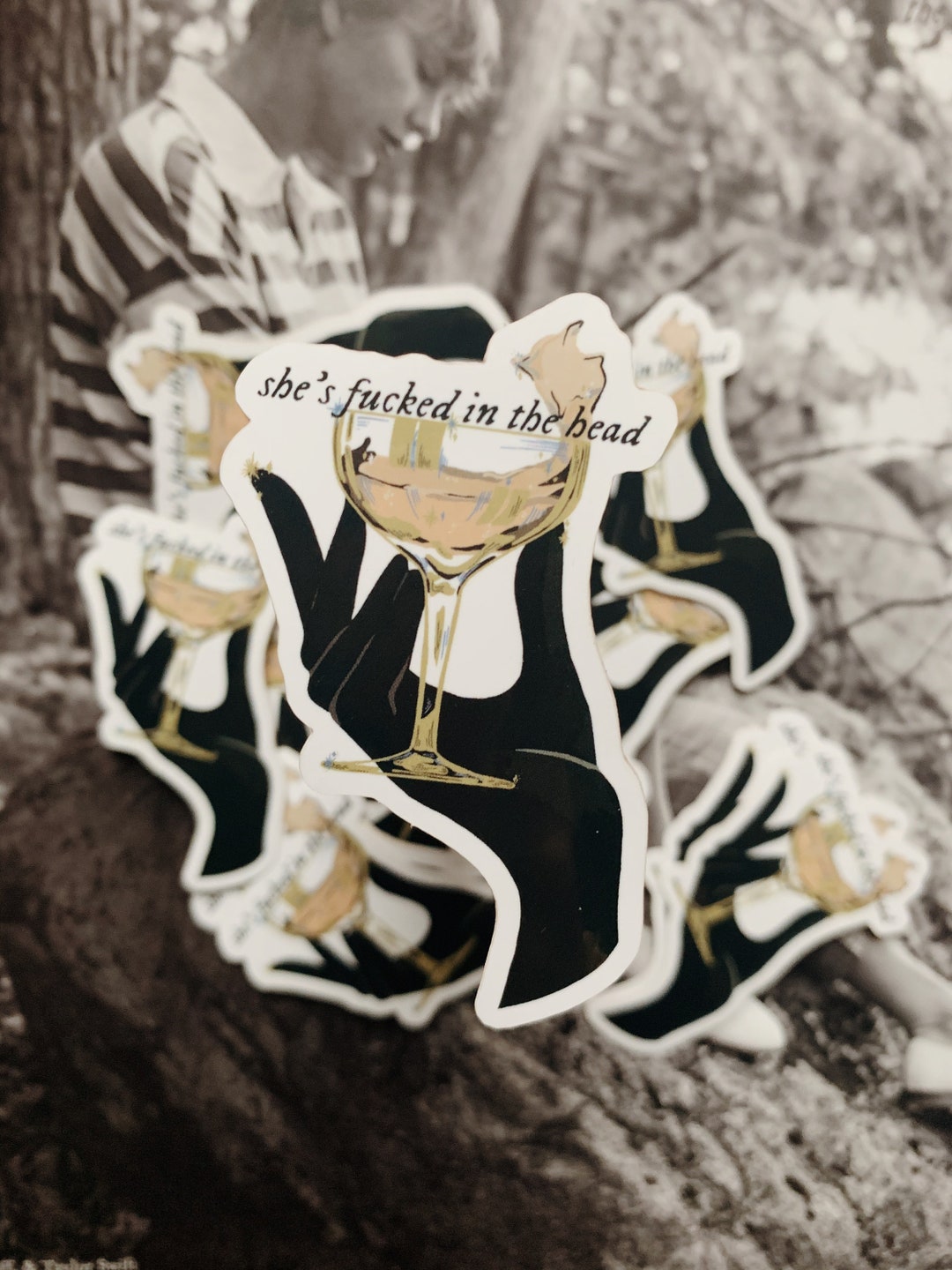 Champagne Problems Sticker - Etsy