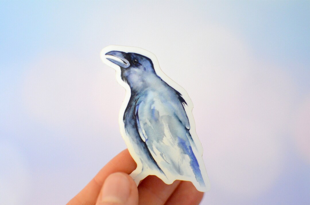 Crow Vinyl Sticker Sticker Owl Sticker Bird Sticker - Etsy