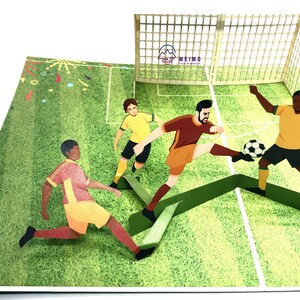 3D Pop-up Soccer Goal Card, Handmade Birthday Gift - Etsy