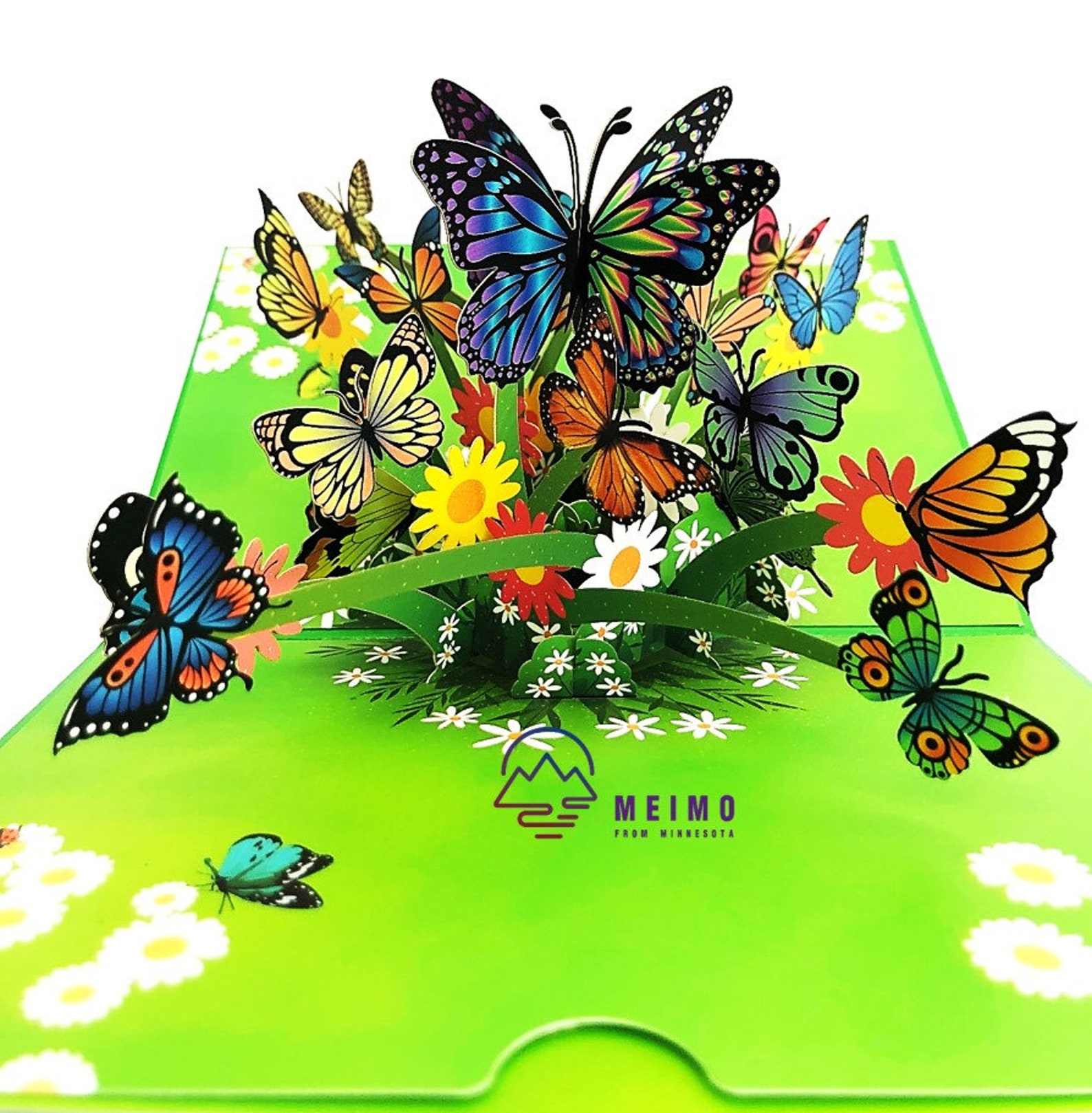 3D Butterfly Pop up Card: Handmade Floral Greeting Card - Etsy