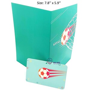 3D Pop-up Soccer Goal Card, Handmade Birthday Gift - Etsy