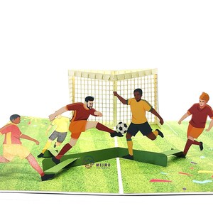3D Pop-up Soccer Goal Card, Handmade Birthday Gift - Etsy