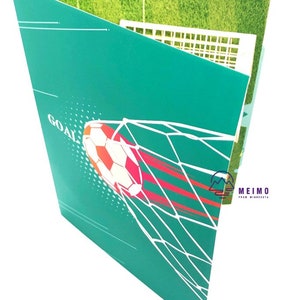 3D Pop-up Soccer Goal Card, Handmade Birthday Gift - Etsy