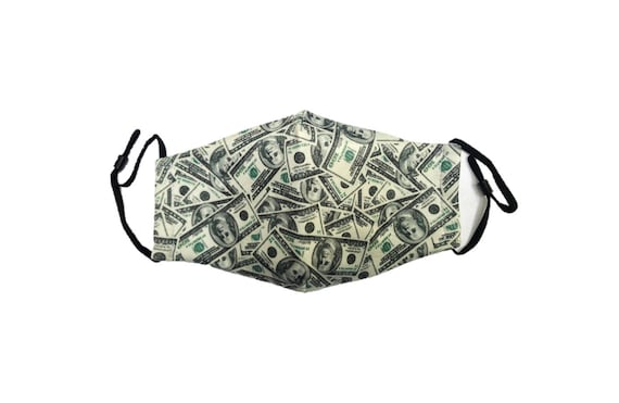 100 Dollar Face Mask Halloween Costume Filter Pocket 2 Filters - Etsy