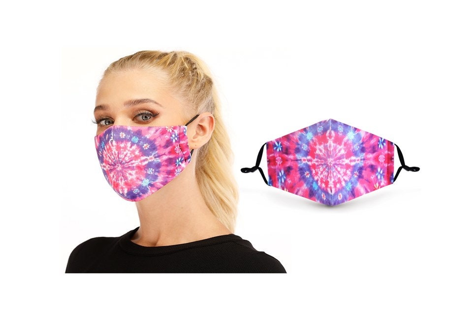 Fashion Face Mask Reusable Washable 3 Layer High Quality Tie | Etsy