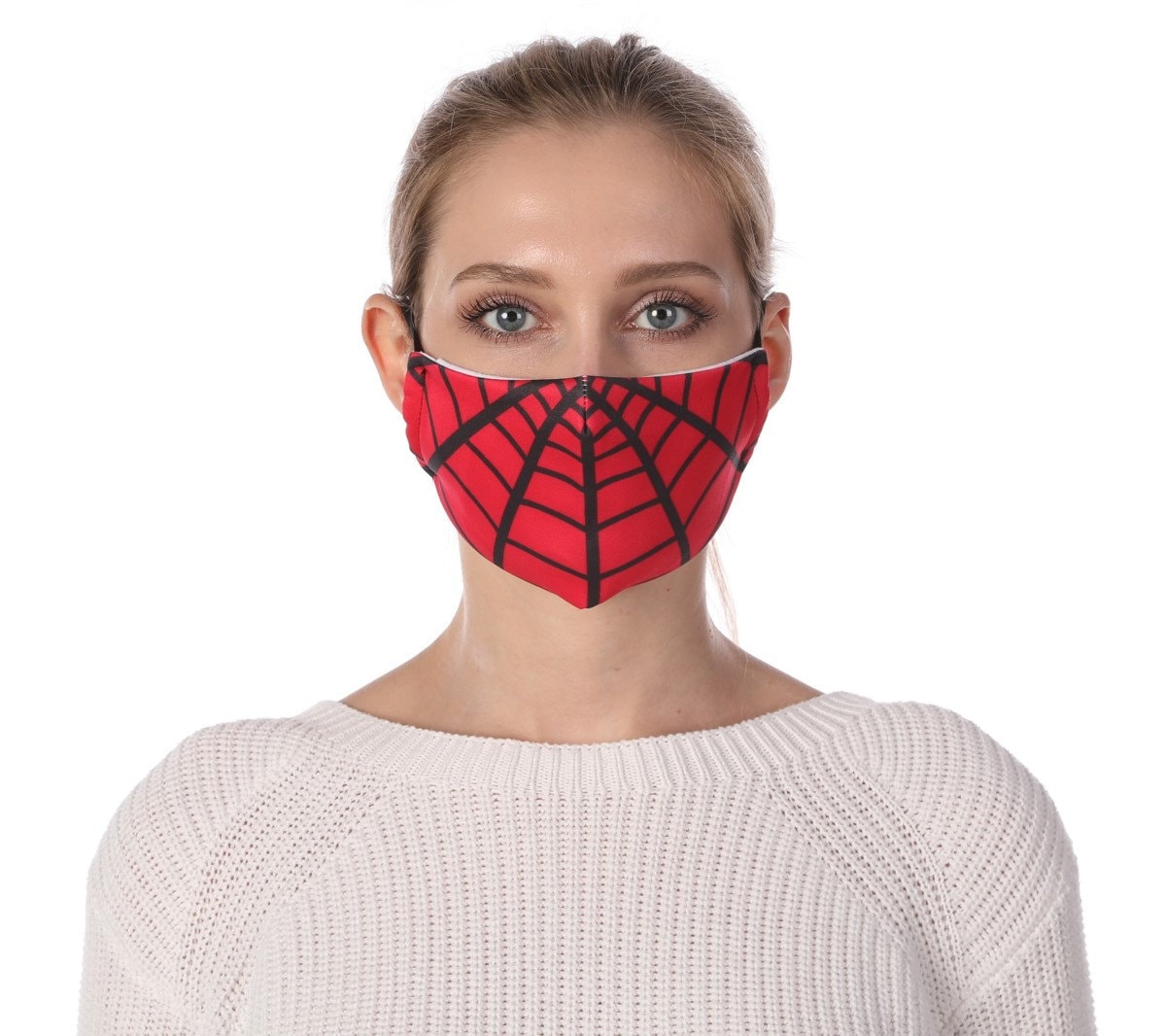 Spiderman Face Mask Costume 3 Layer Filter Pocket 2 Filters - Etsy