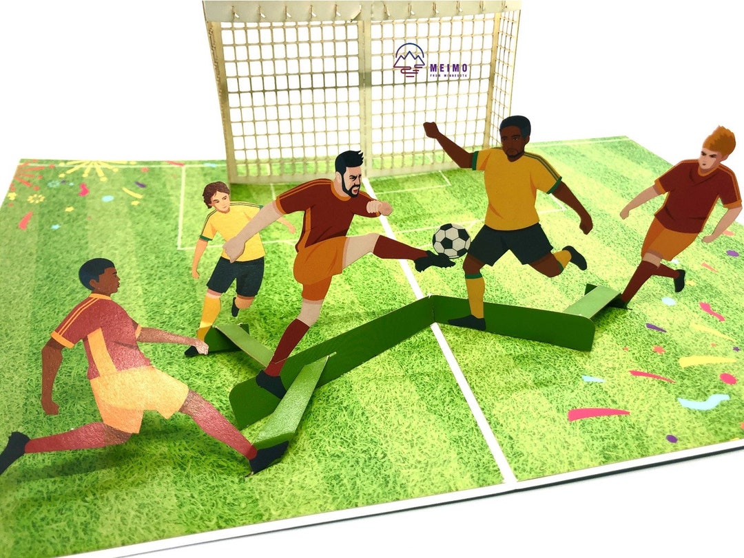 3D Pop-up Soccer Goal Card, Handmade Birthday Gift - Etsy