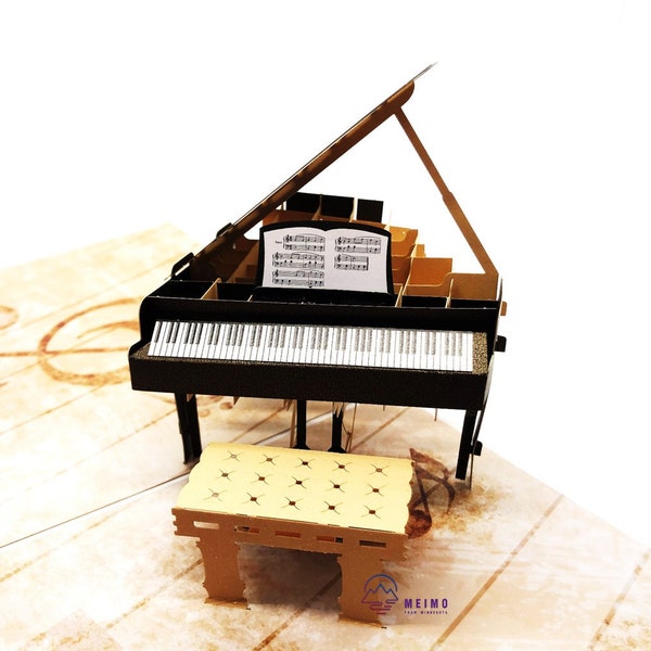 Pop up Music Birthday Card - Etsy