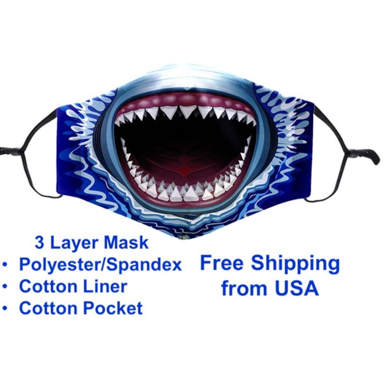 Shark Mask - Etsy