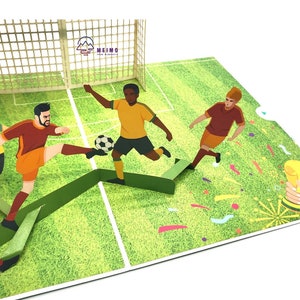 3D Pop-up Soccer Goal Card, Handmade Birthday Gift - Etsy