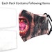 Zombie Face Mask Mouth Teeth High Quality Print Graphic Filter Pocket 2 ...