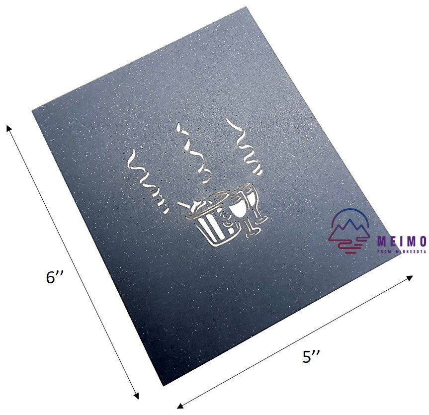 Handmade 3D Pop up Wine Card: Celebration Greeting - Etsy