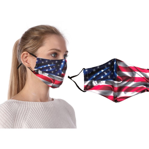 Usa Flag Mask - Etsy