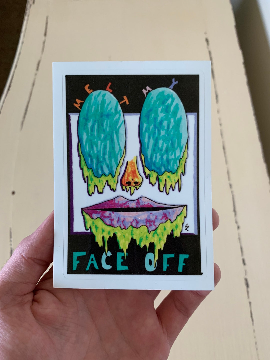 Melt My Face off Sticker - Etsy