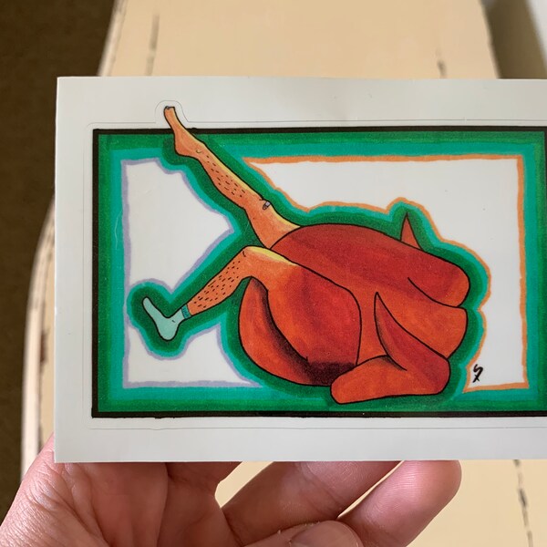 Turkey Face Stickers - Etsy