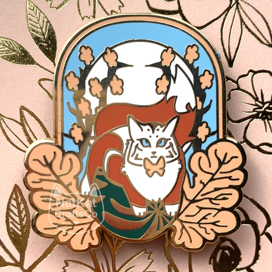 Watermelon Cat Hard Enamel Pin // Cute Pins, Lapel Pin - Etsy